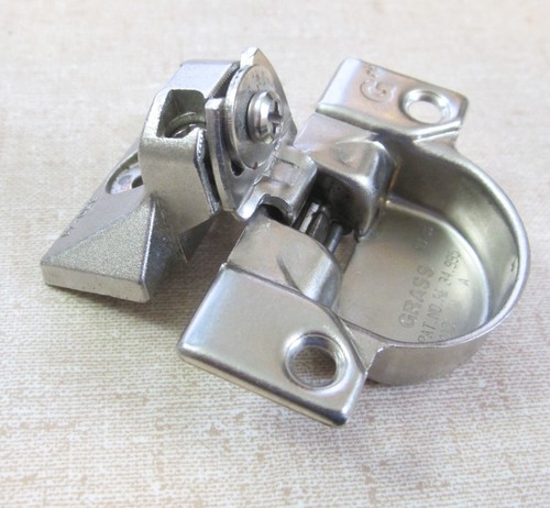 Grass 850-01 Cabinet Hinge w/ 830-41 Mounting Plate, Nickel Finish | eBay