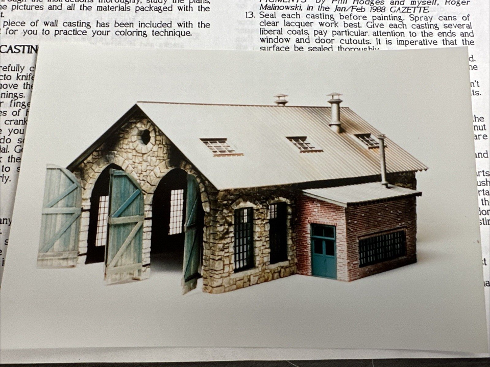 Building & Structure Co. Sn3 Kit #S-111 Double Stall Engine House 1:64 ...