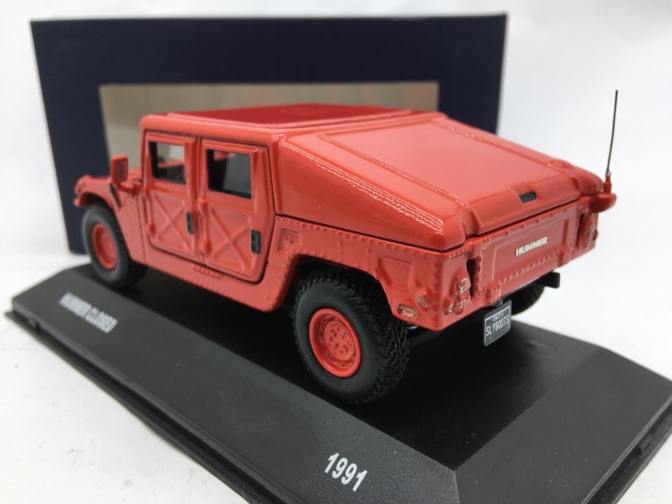 🇺🇦 1:43 1/43 HUMMER H1 Handmade HUMVEE red HMMWV 1991 | eBay