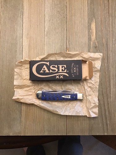 Case XX Large Trapper Knife 10254 SS Blue & Black Carbon Fiber / G10 ...