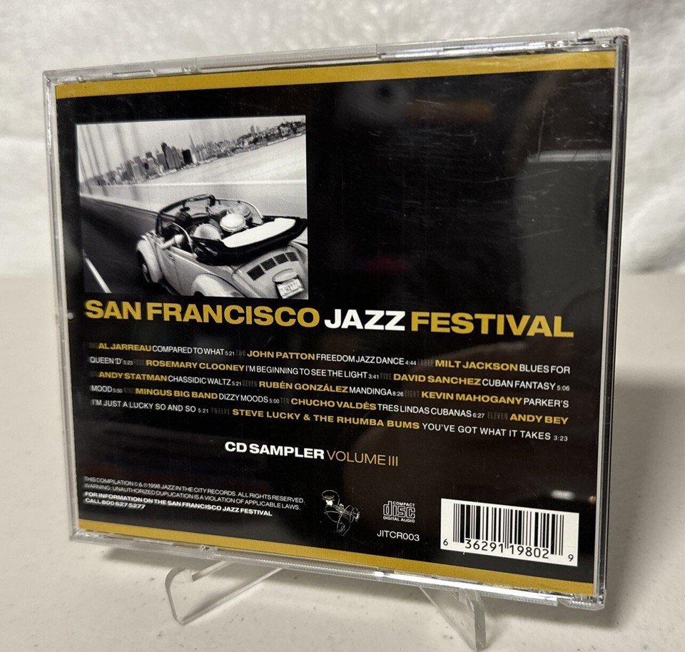 San Francisco Jazz Festival Sampler Volume 3 CD Al Jarreau Milt Jackson ...