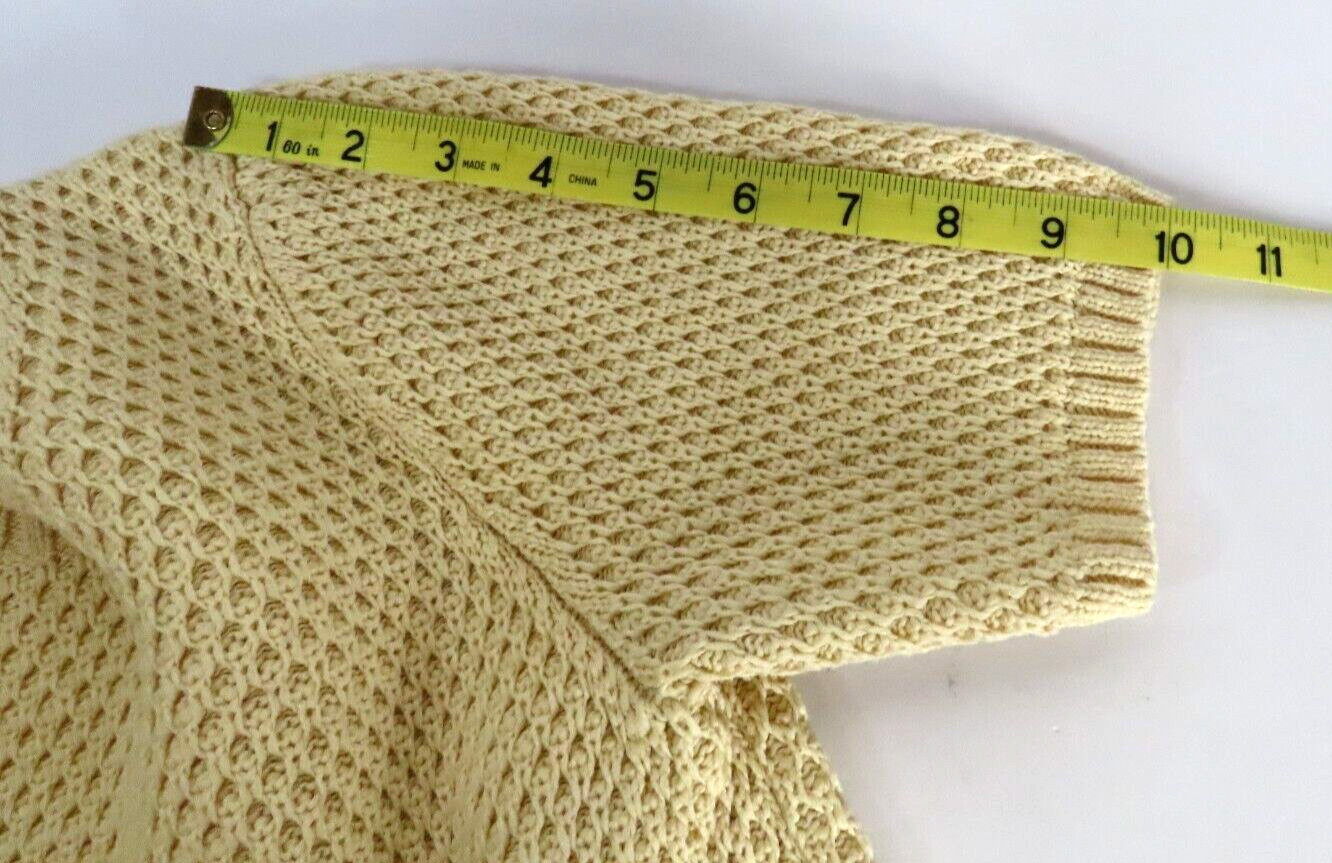 COS Knit Yellow Top Heavy Weight Crop Sweater Women's… - Gem