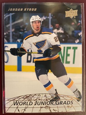 Jordan Kyrou 2022-23 Upper Deck Series World Junior Grads Gold Card #WG ...