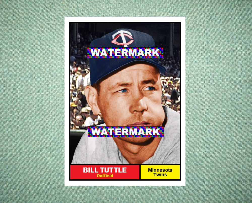 Bill Tuttle Minnesota Twins 1961 Style Custom Baseball Art Card | eBay