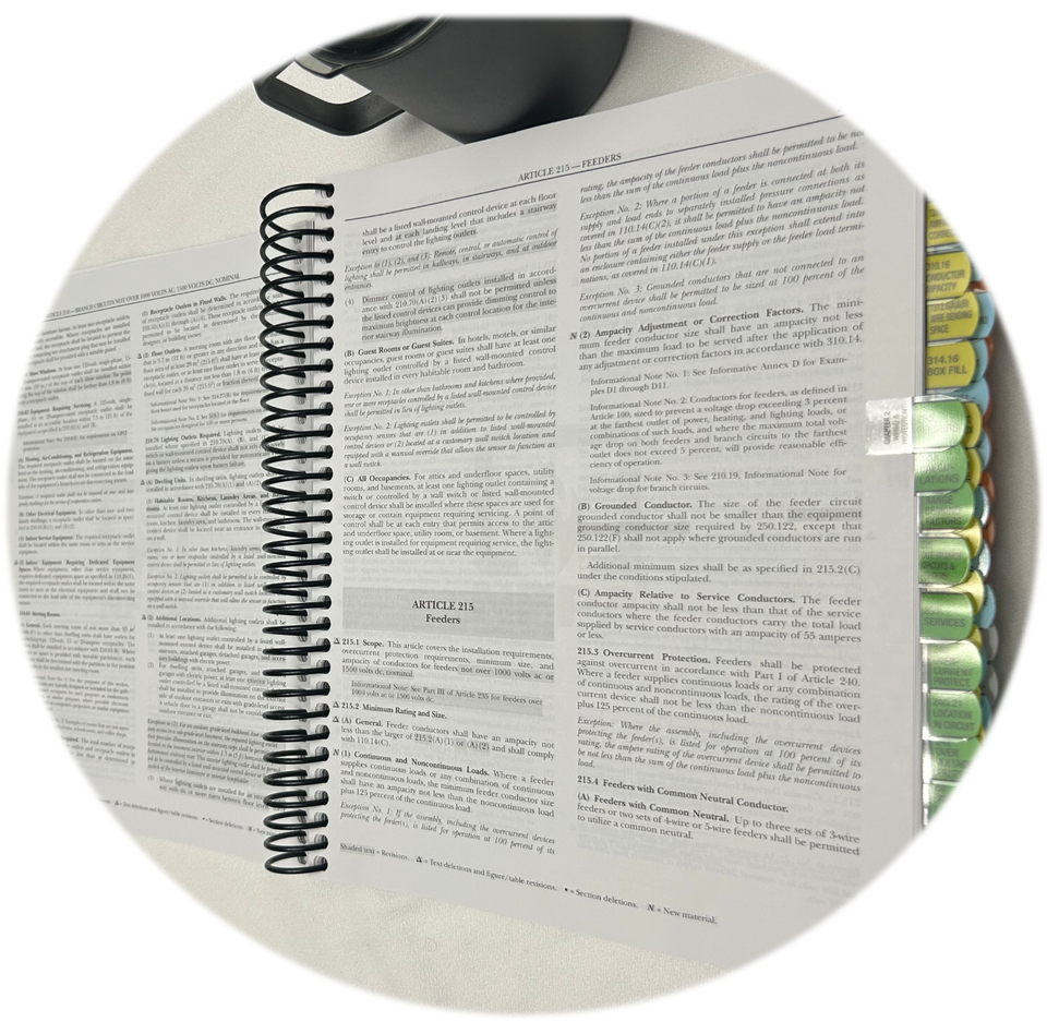 Professionally Tabbed-Color Coded NFPA 70, National Electrical Code ...