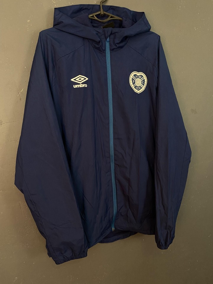 MENS UMBRO FC HEART OF MIDLOTHIAN 2020/2021 HEARTS JACKET SOCCER ...