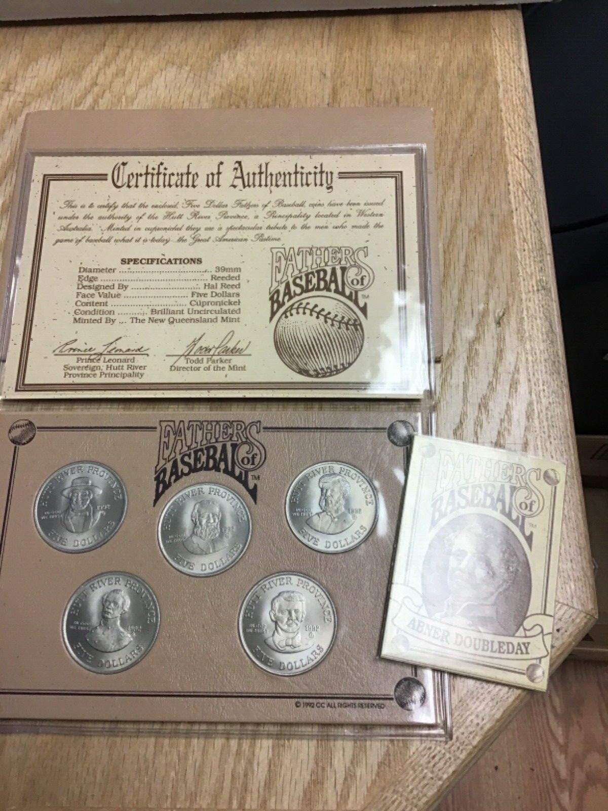 1992 Fathers of Baseball Coin Collection | eBay