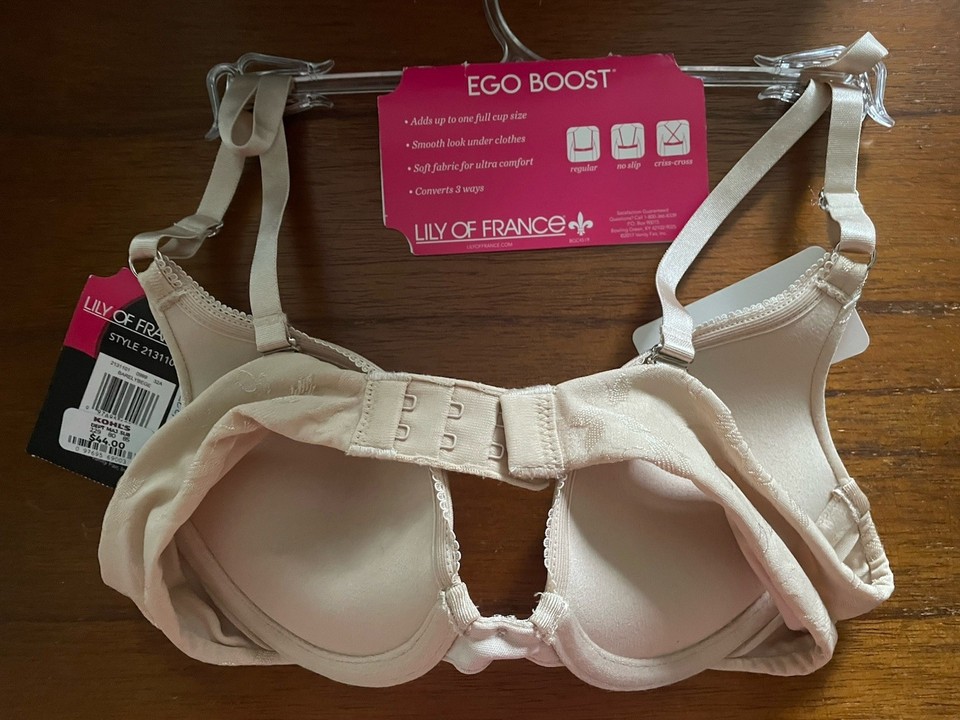 Lily of France Beige 2131101 Ego Boost Push Up Bra 32A MSRP $44 | eBay