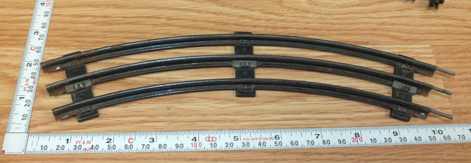 Vintage Mixed Lot of 20 Curved 10" (inch) Metal Train Track Pieces ...