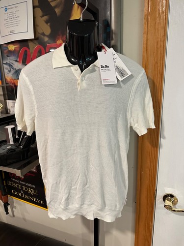 007 James Bond Dr No Orlebar Brown Ivory Knitted Polo BRAND NEW | eBay