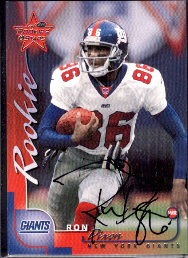 Ron Dixon RC AU Card 2000 Leaf Rookies and Stars #138 | eBay
