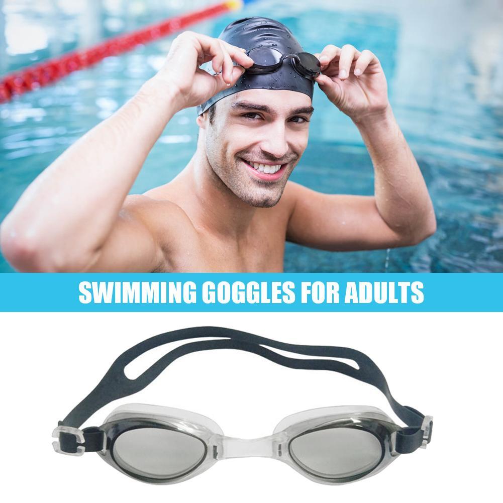 Adult Anti-Fog Swimming Glasses Adjustable Waterproof Water Goggles ...