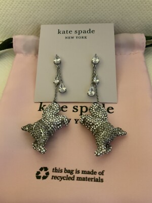 NWT Kate Spade New York Best In Show Sheep Dog Linear Earrings New | eBay