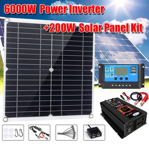 6000W Complete Solar Panel Kit Solar Power Generator Home RV Trailer ...
