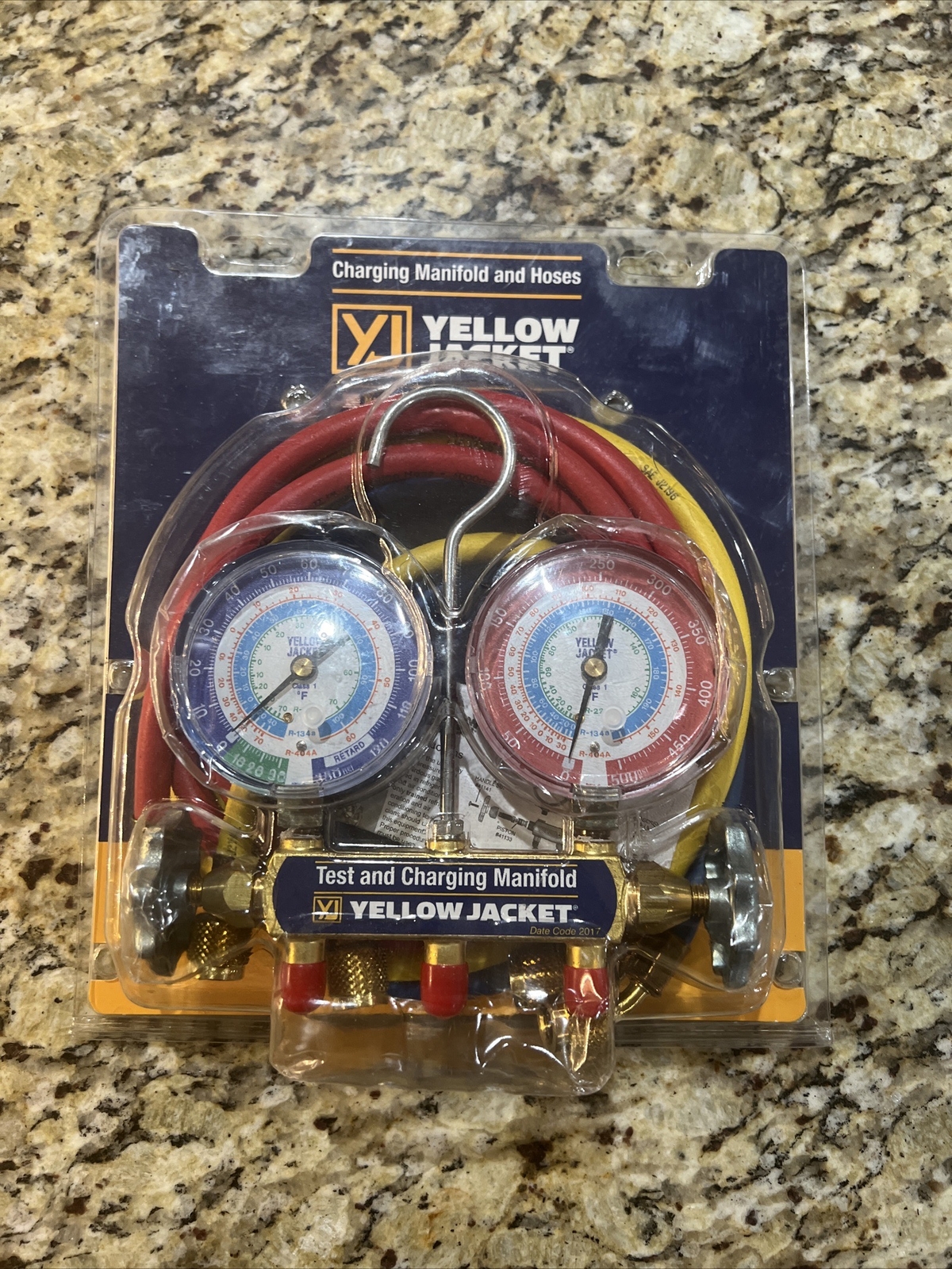 Yellow Jacket 42006 Mechanical Manifold Gauge Set,2-Valve 686800420066 ...