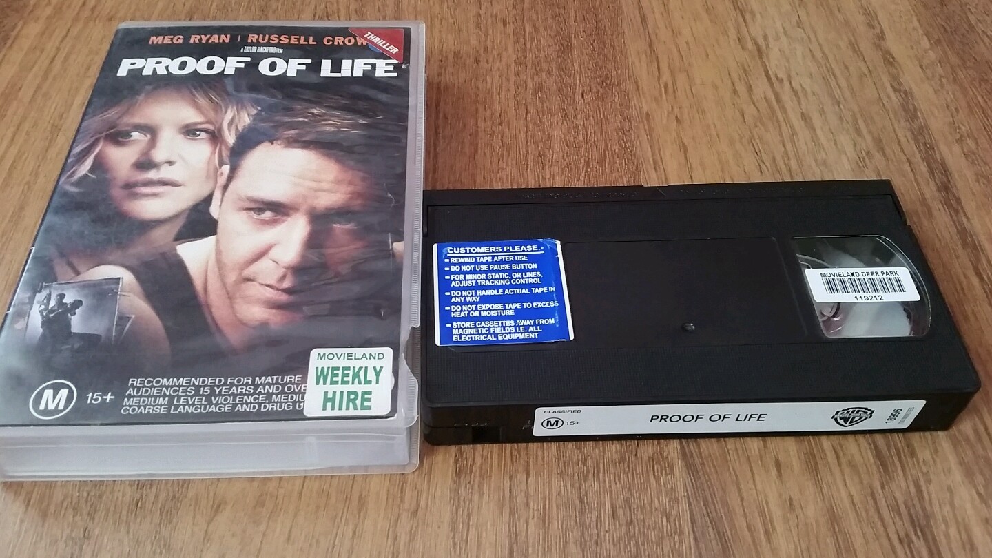 PROOF OF LIFE - MEG RYAN, RUSSELL CROWE VIDEO VHS TAPE | eBay