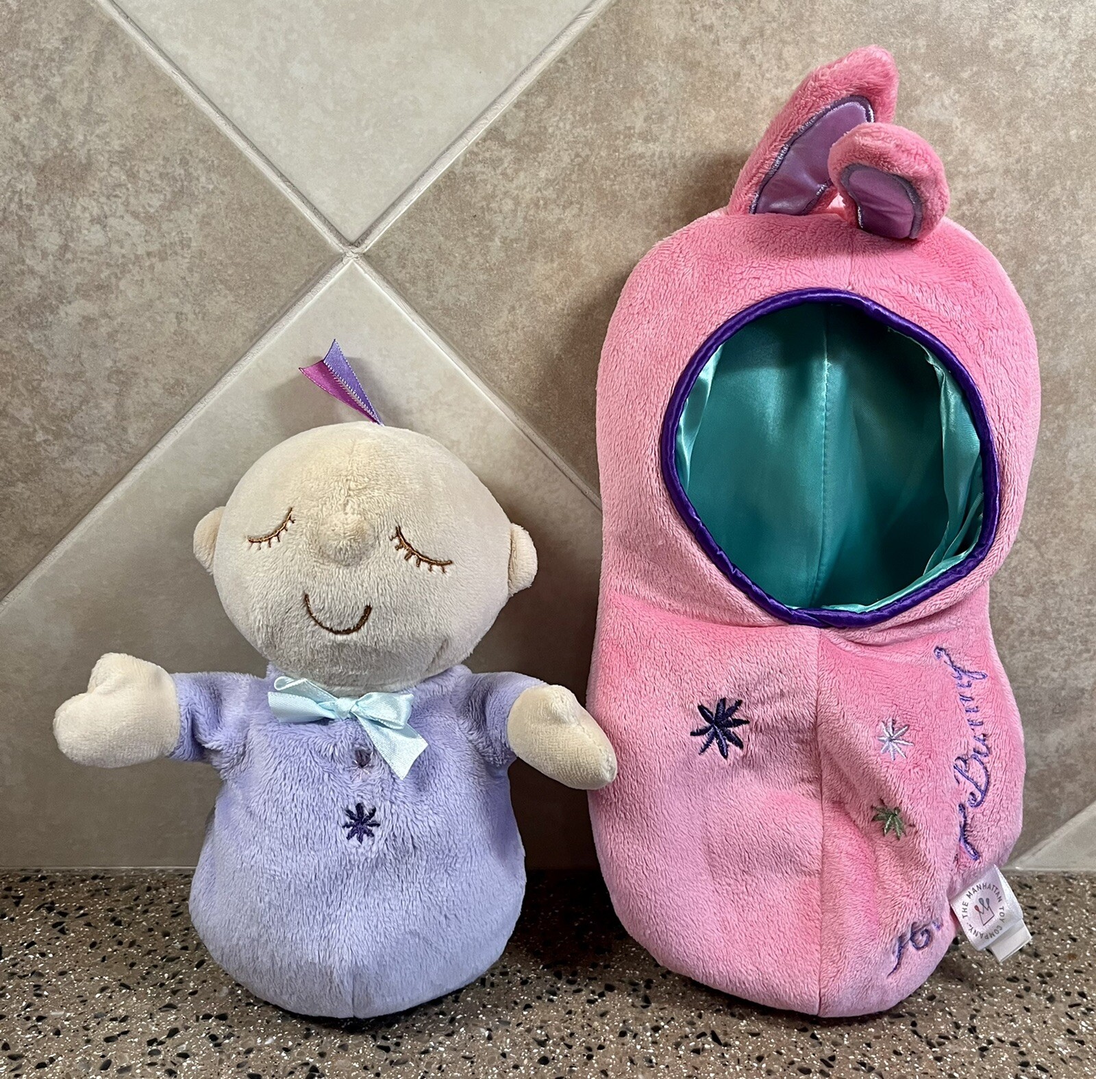 Manhattan Toy Pink Snuggle Pod HUNNY BUNNY Soft Baby with Cozy Sleep ...