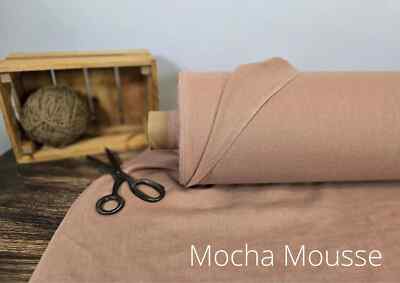 Mocha Mousse Linen Fabric by the Yard - Soft, Lightweight, Crafts ...
