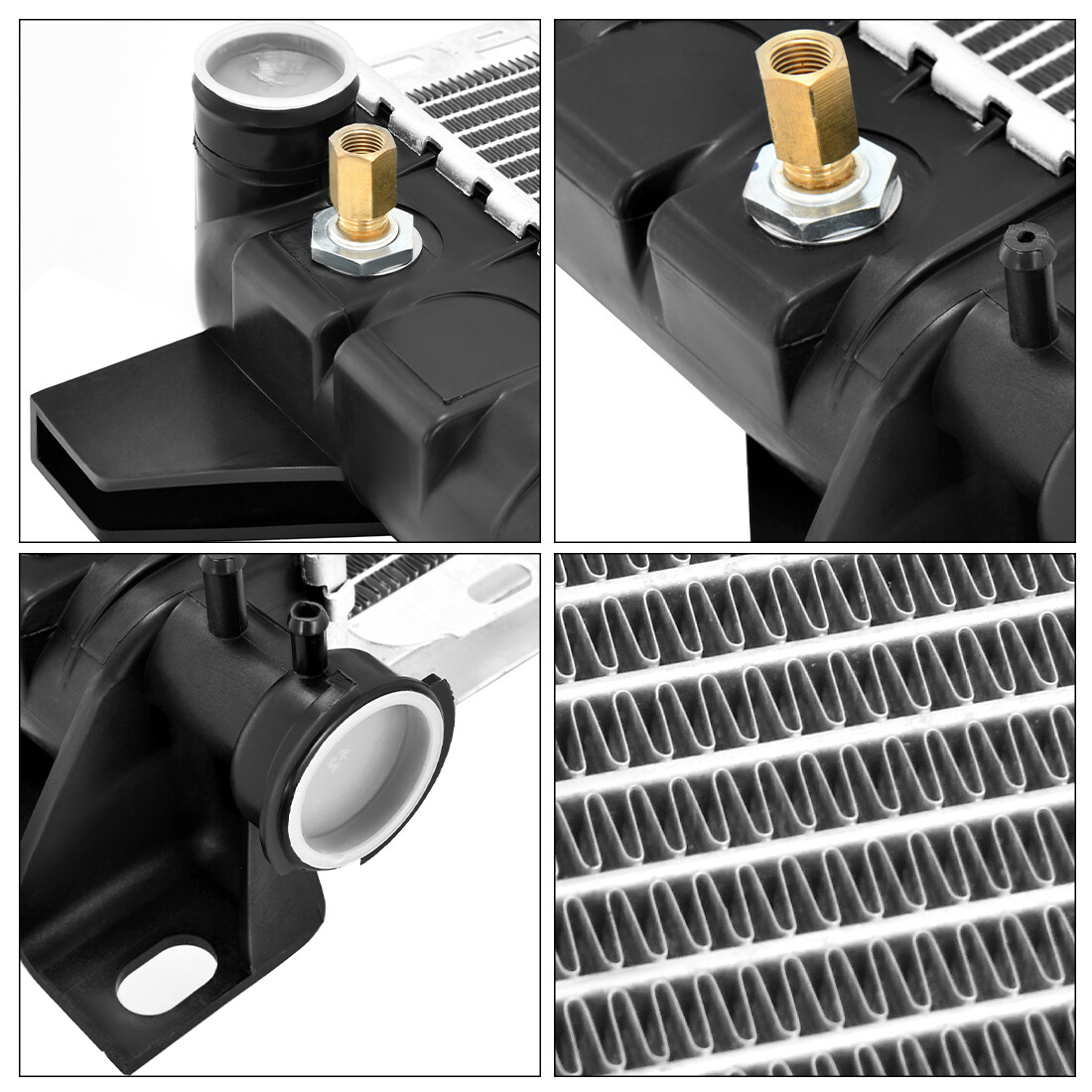 1 Row 1452 Radiator for 1985-1996 Ford F150 F250 F350 Bronco L6 4.9L W ...