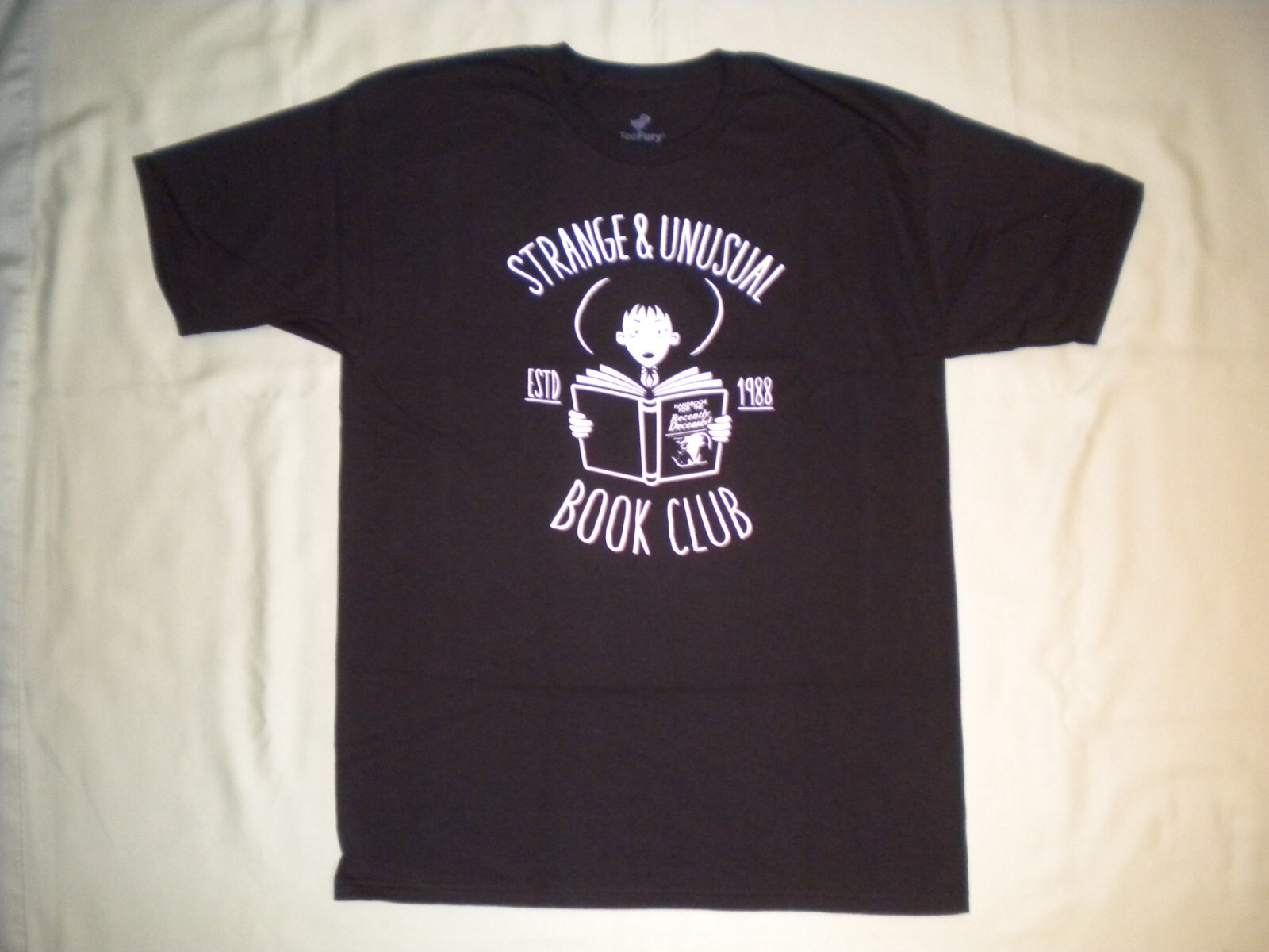 BEETLEJUICE Strange & Unusual Book Club TeeFury T-SHIRT Lydia Tim ...