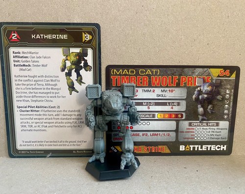 BATTLETECH TIMBER WOLF Plastic Miniature from Alpha Strike Box Set NEW ...