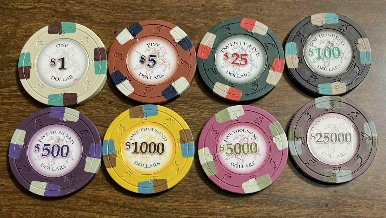 Casino Poker Chip SAMPLE Set (8) | eBay