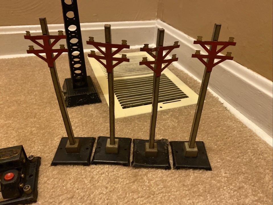 Vintage Marx Radio Train Control Station No. 7 Tower & Six Extra ...