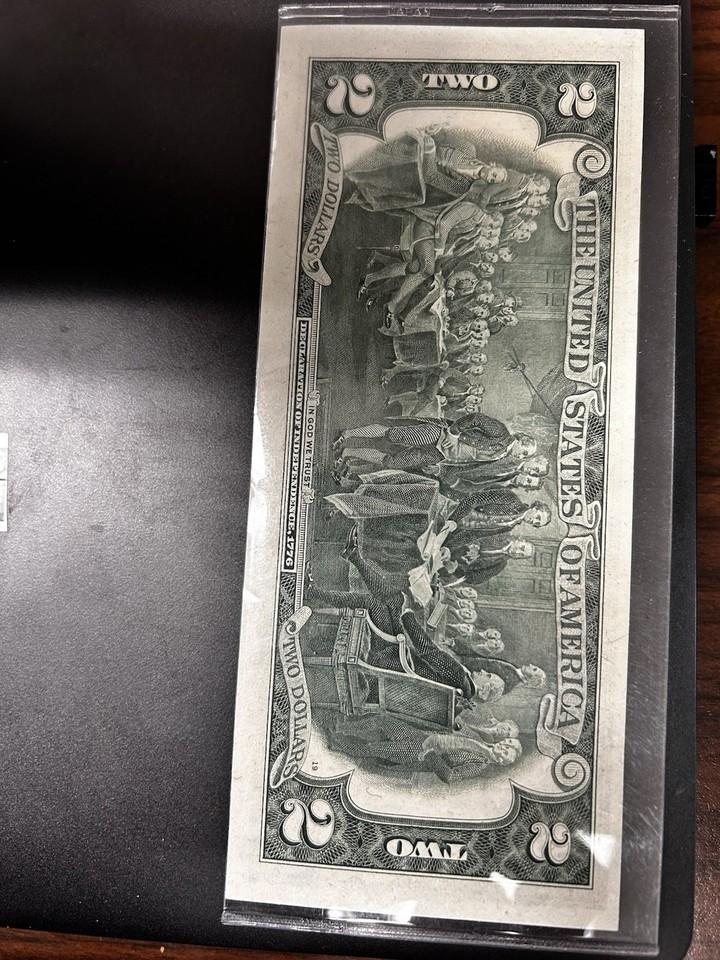 NEW.. 1976 Bicentennial Two Dollar Bill With “Post Office Stamp ...