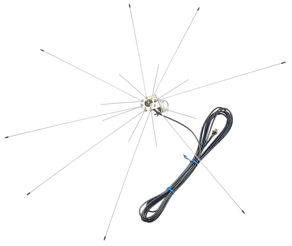 Base Ground Plane Kit Radials Bracket Mobile UHF VHF Antenna NMO Mount ...