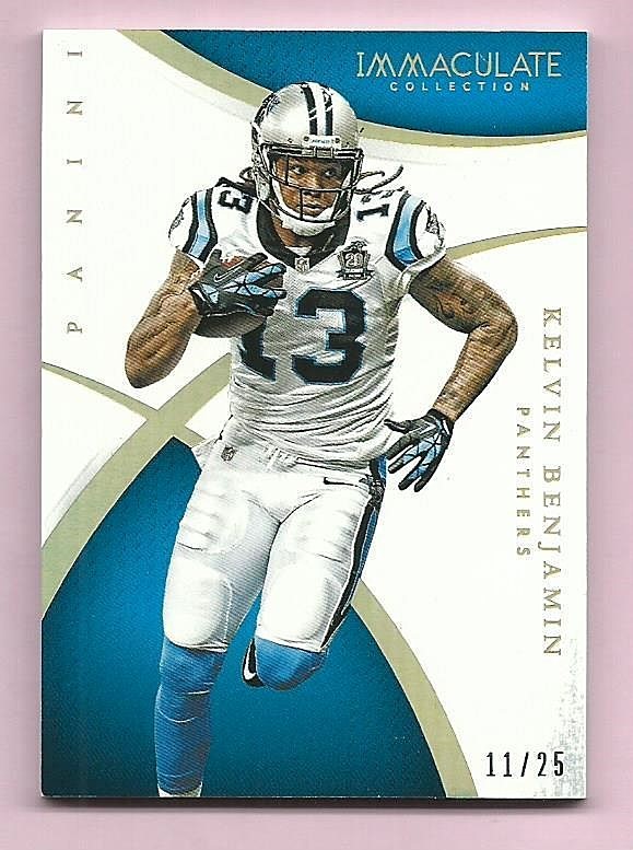 Kevin Benjamin Carolina Panthers 2015 Immaculate Collection Gold Card ...