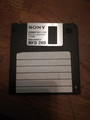 6x Sony MFD 2HD schwarz mit Label Diskette Floppy Retro Vintage | eBay.de
