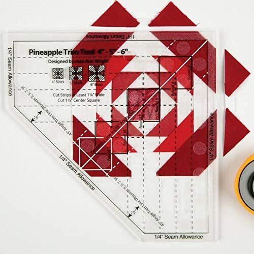 Non-Slip The Pineapple Ruler New Quilting Ruler Pineapple Trim Tool MST ...