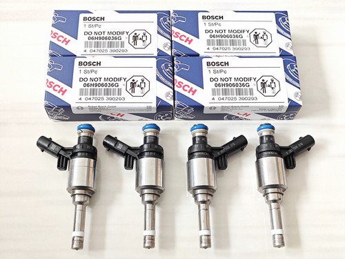 4PCS BOSCH Fuel Injectors 06H906036G Fit For VW GTI AUDI A3 A4 A5 Q5 2 ...