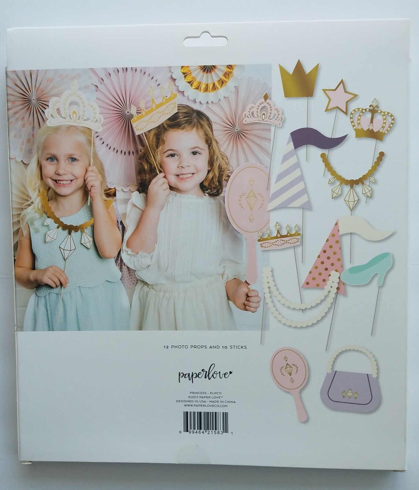 24 Treat Bag Princess Theme Props Set 12 Girl’s Birthday Photo Booth ...