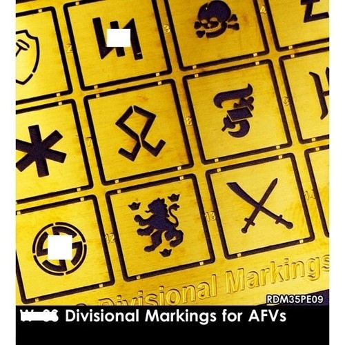1/35 German Divisional Markings (vehicles stencils, single fret size ...