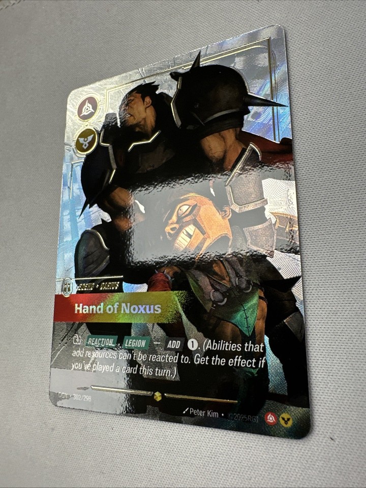 Darius - Hand of Noxus OGN 302/298 Overnumbered Riftbound League of ...