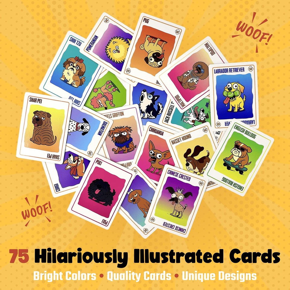 DR DINGUS Alpha Dog - Fast Slap Card Game - 2-6 6 x 4 x 1.5 inches ...