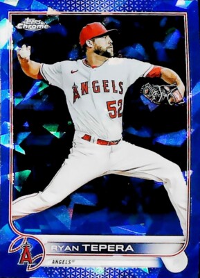 2022 Topps Chrome Update Sapphire US241 Ryan Tepera Los Angeles Angels ...