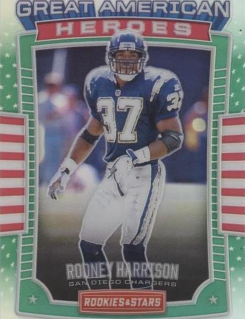2017 Panini Rookies & Stars - Great American Heroes Rodney Harrison #30 ...