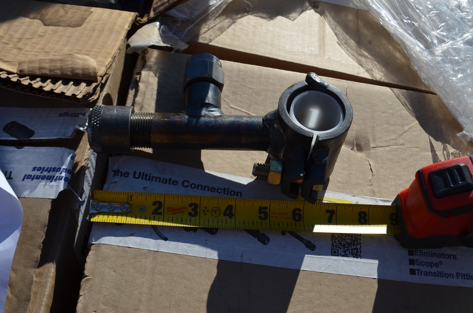 LOT OF 10 Continental Ind. Steel Service Punch Tee 1 1/4" IPS ...