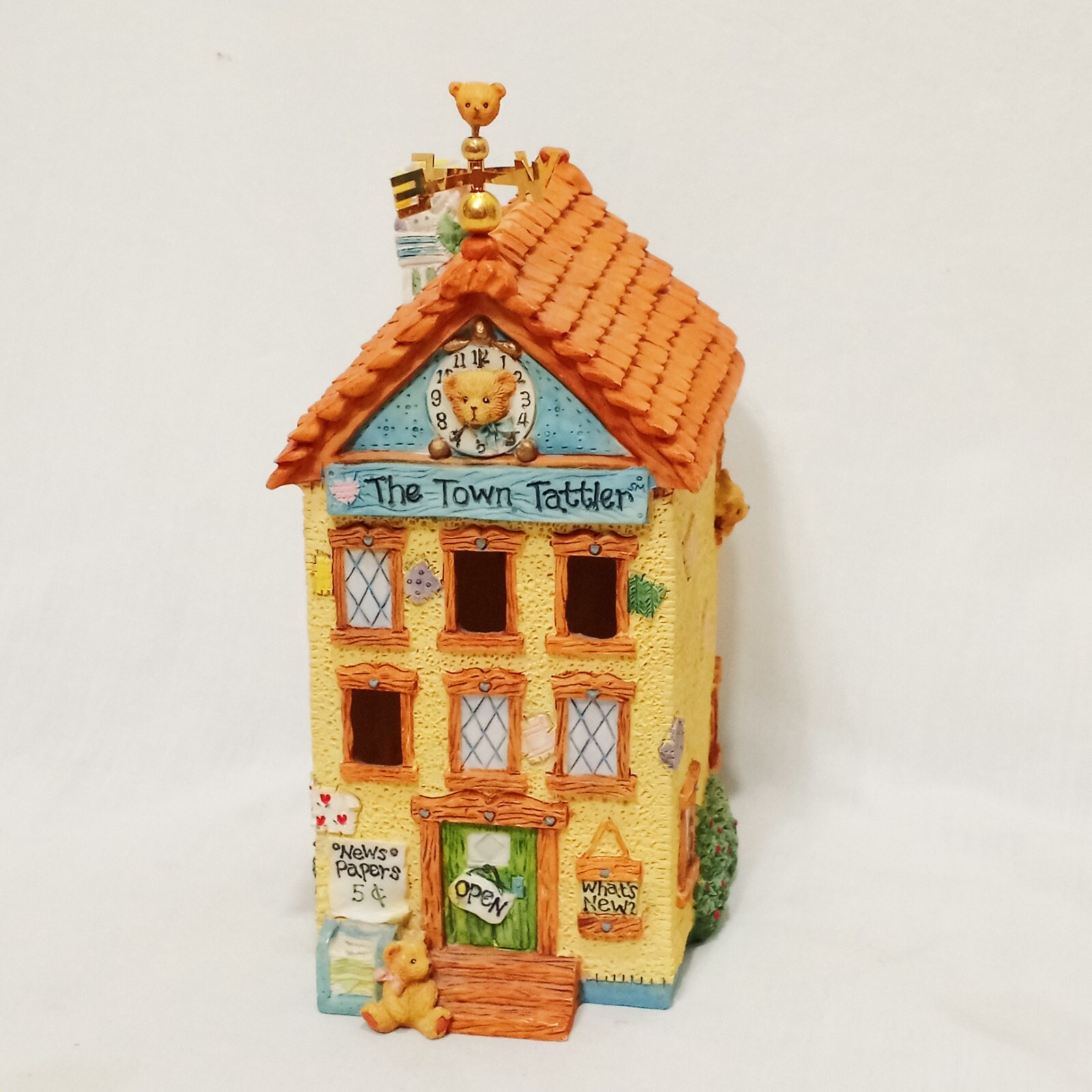 Cherished Teddies Building The Town Tattler 1996 Enesco P Hillman No ...