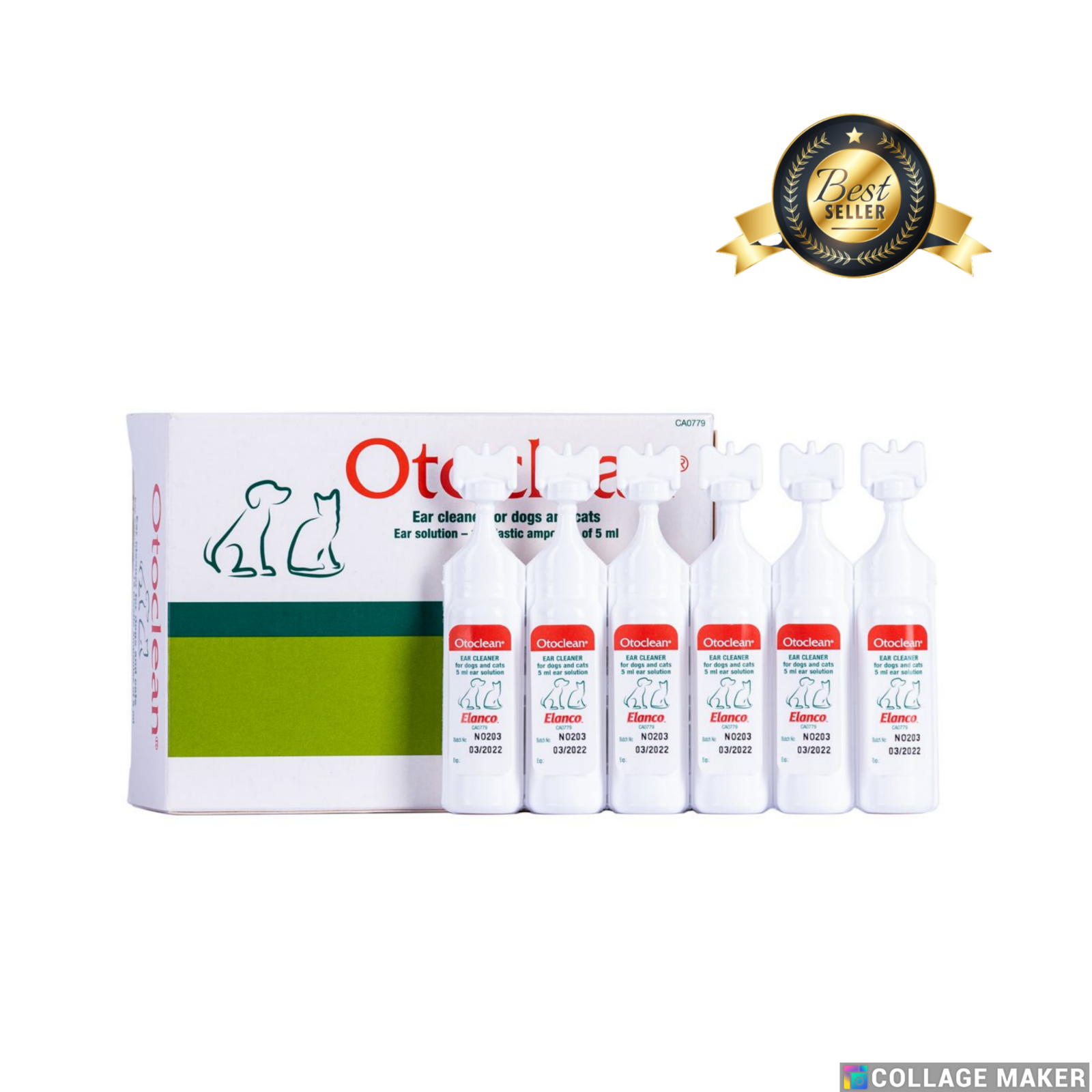 Otoclean Ear Cleaner Hygiene Canal Dogs Cats Dirt Wax Secretions Care ...