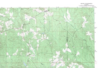 Bethel Quadrangle Alabama 1971 USGS Topo Map 7.5 Minute Topographic | eBay
