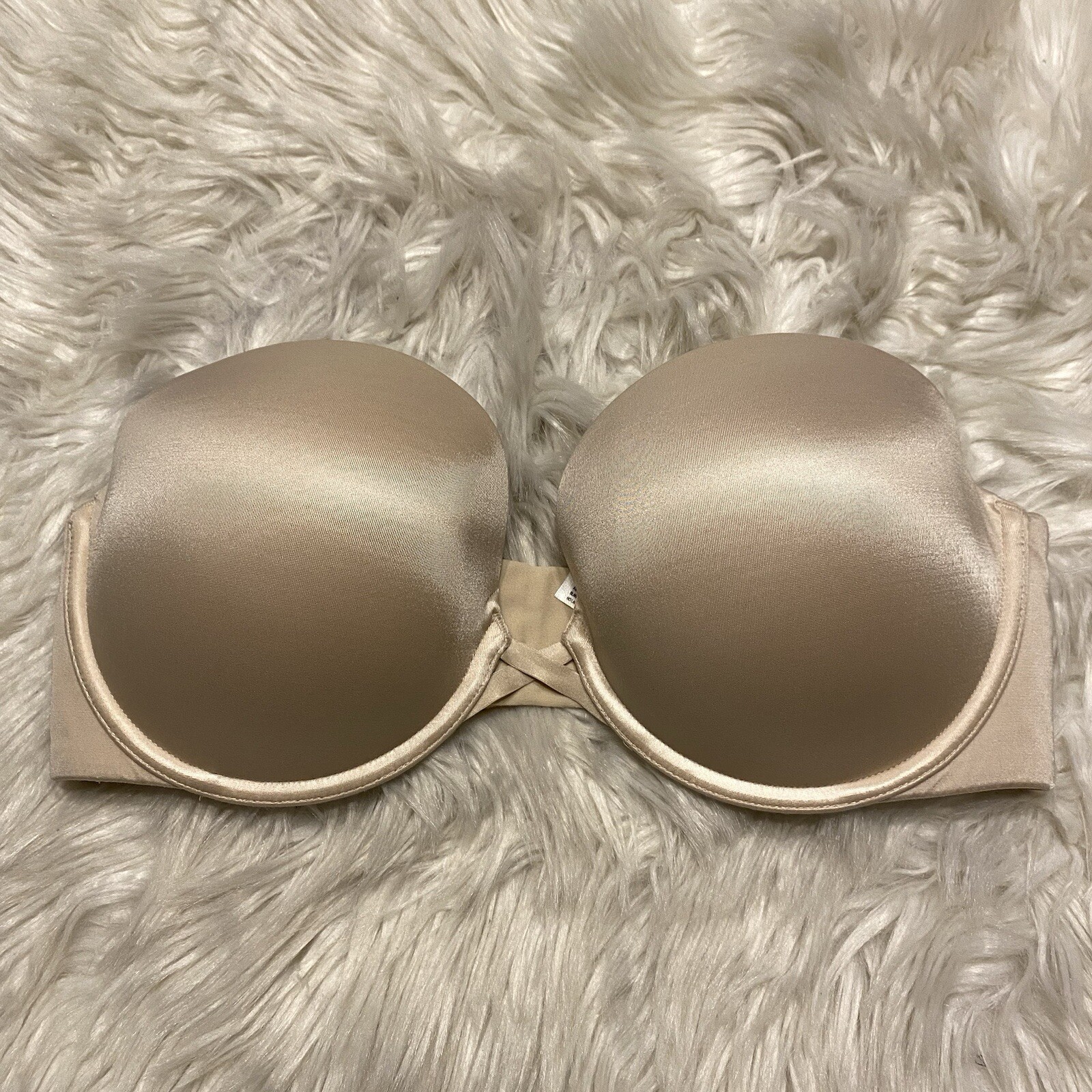 Wacoal 34D Bra Beige Amazing Assets Strapless Push Up… - Gem