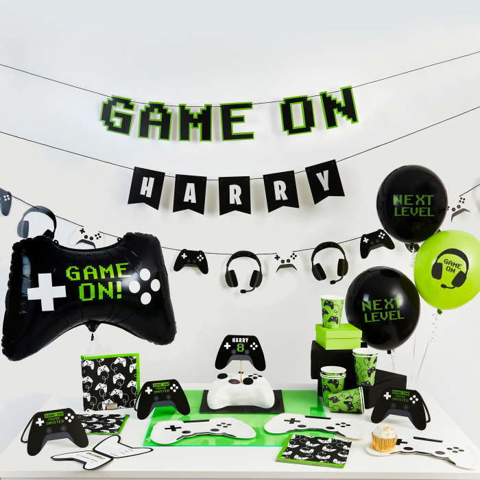 Xbox For Birthday Decorations Personalised Green Xbox Birthday Helium