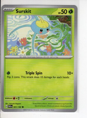SURSKIT PARADOX RIFT SET POKEMON CARD 001/182 VG | eBay