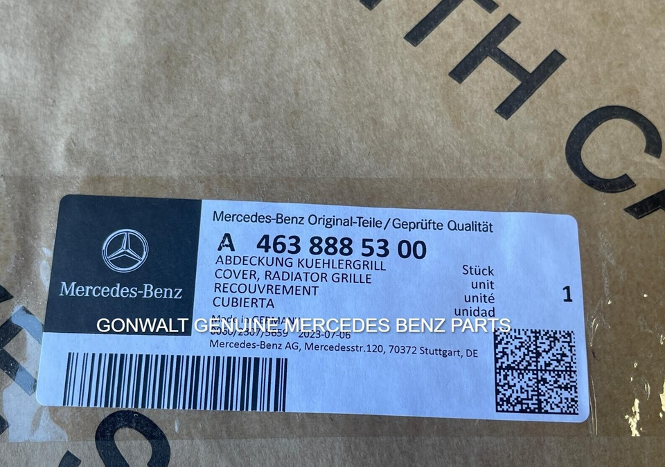 2019-2023 Mercedes-Benz G63 AMG Front Grille Chrome | A4638885300 ...