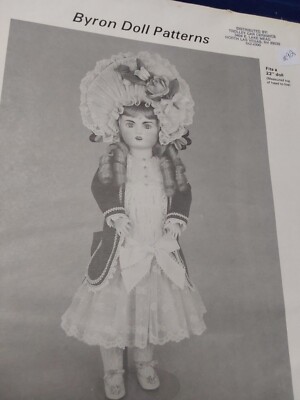 Byron Doll Patterns BY-126- BF7 "JUMEAU 11 Fits 22" Dolls New Old Stock ...