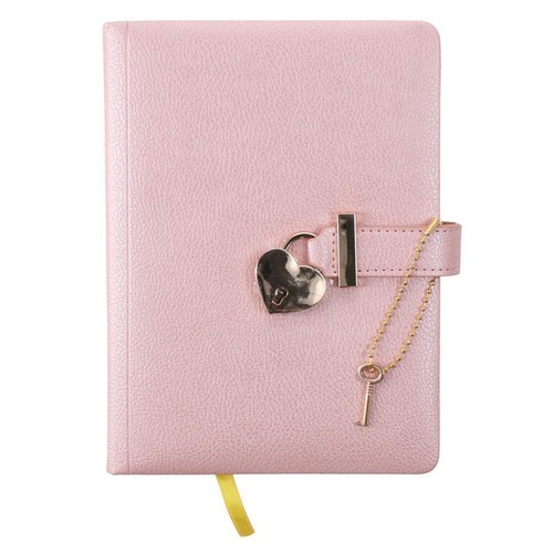 PU Leather Cover Notebook with Key Secret Notebook Gifts Diary Office ...
