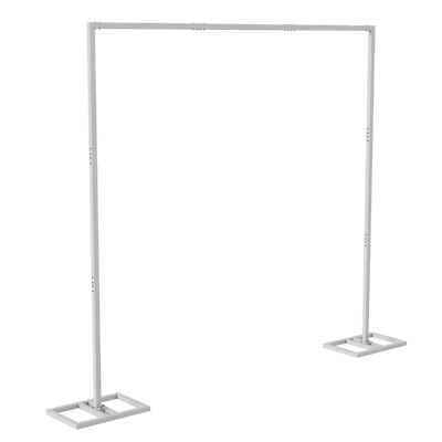 Free Standing Wedding Arch Frame White Background Flower Stand ...
